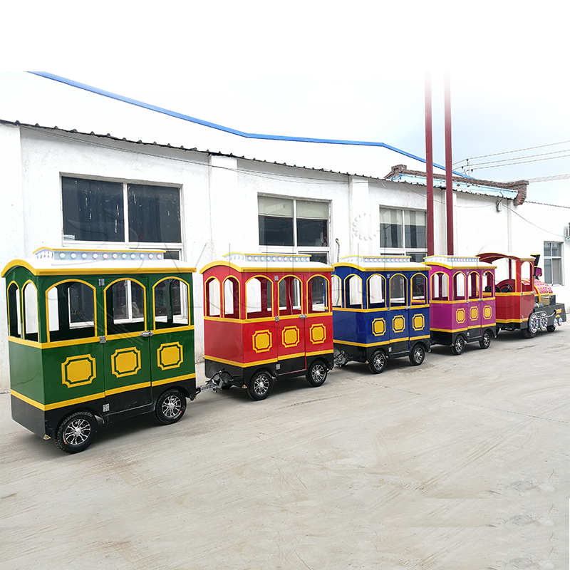 Red Thomas Trackless Train - Amusement equipment supplier